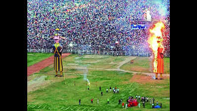 Celebrating Victory of Good Over Evil: Ravan-Vadh Ceremony at Gandhi ...