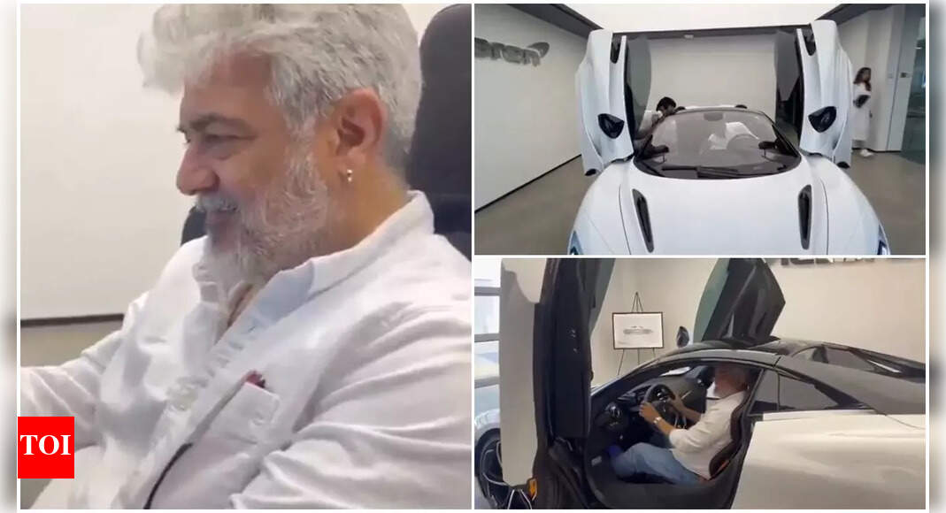 Ajith Kumar checks out a luxury car in Dubai | Tamil Movie News - Times ...