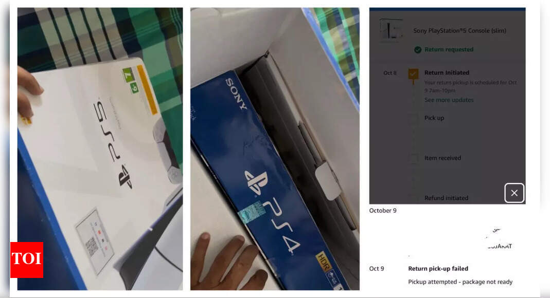 Man claims Amazon delivered Sony PS4 inside PS5 box; shares these ...