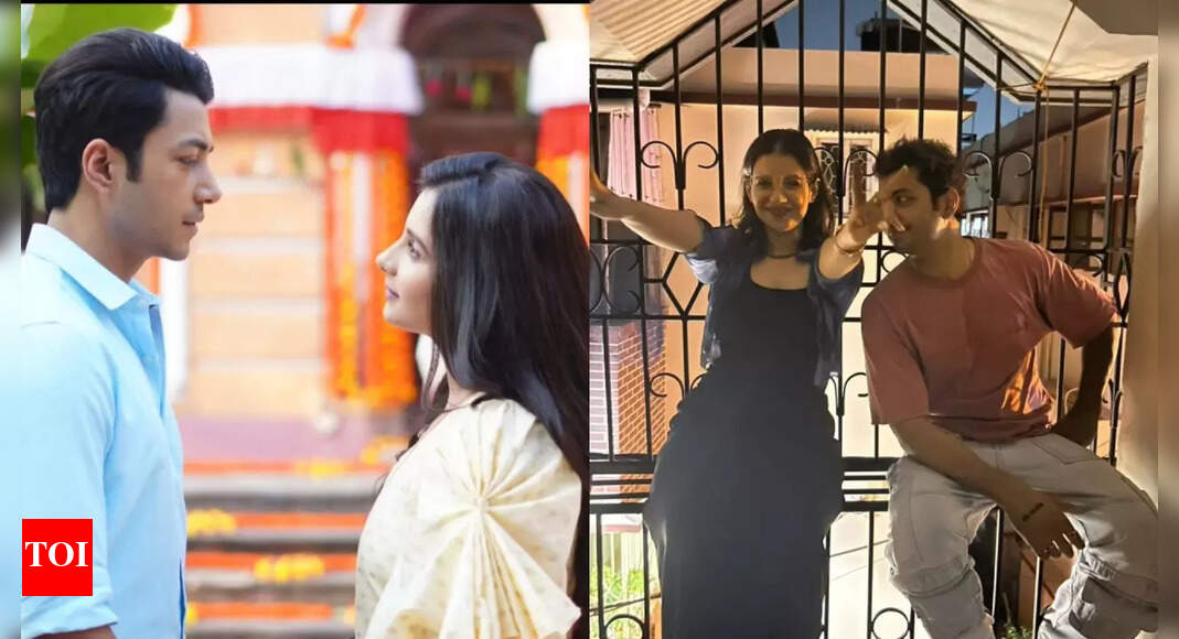 Angana Roy’s Durga Puja dump features beau Rohaan Bhattacharjee; The duo is seen banter and ...