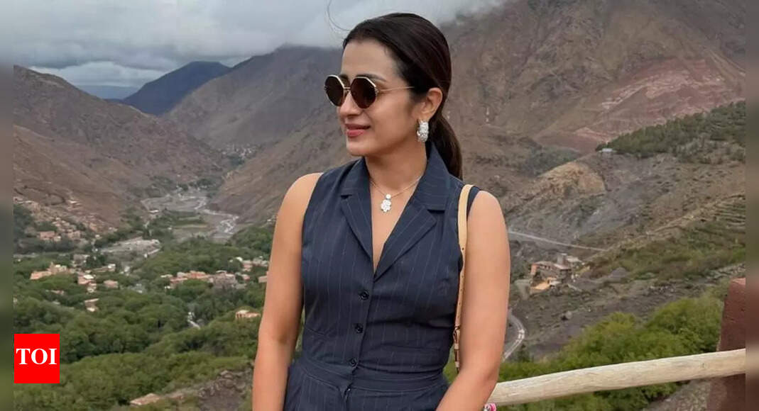 Trisha reveals her love for mountains as the 'GOAT' actress tours in ...