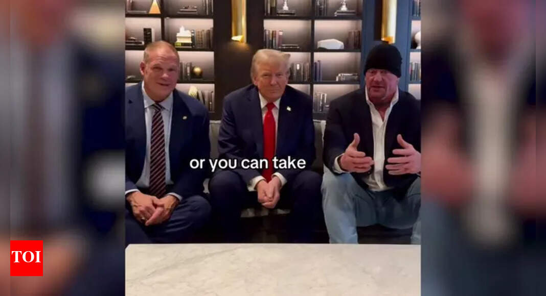 Donald Trump comes out to The Undertaker’s entrance song in his ...