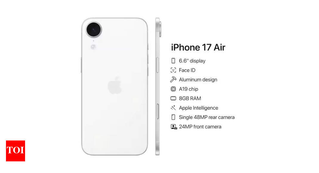Apple iPhone 17 Air: Expected design, display, camera and other ...
