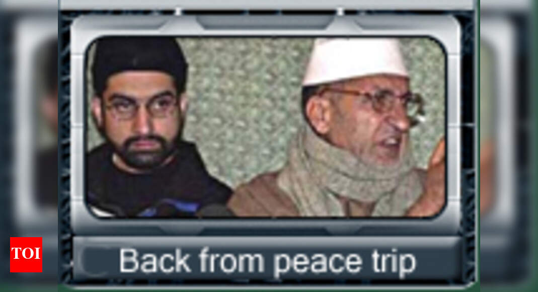 Back from peace trip - Times of India
