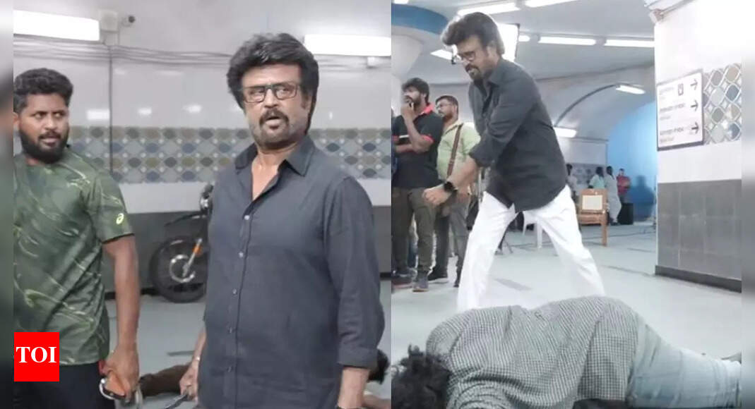 'Vettaiyan' makers release BTS video of subway fight scene from ...