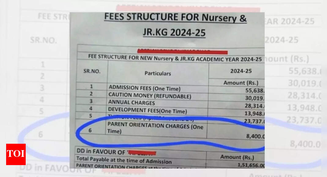 ENT surgeon’s post about ‘Rs 8,400 parent orientation fee’ leaves many ...