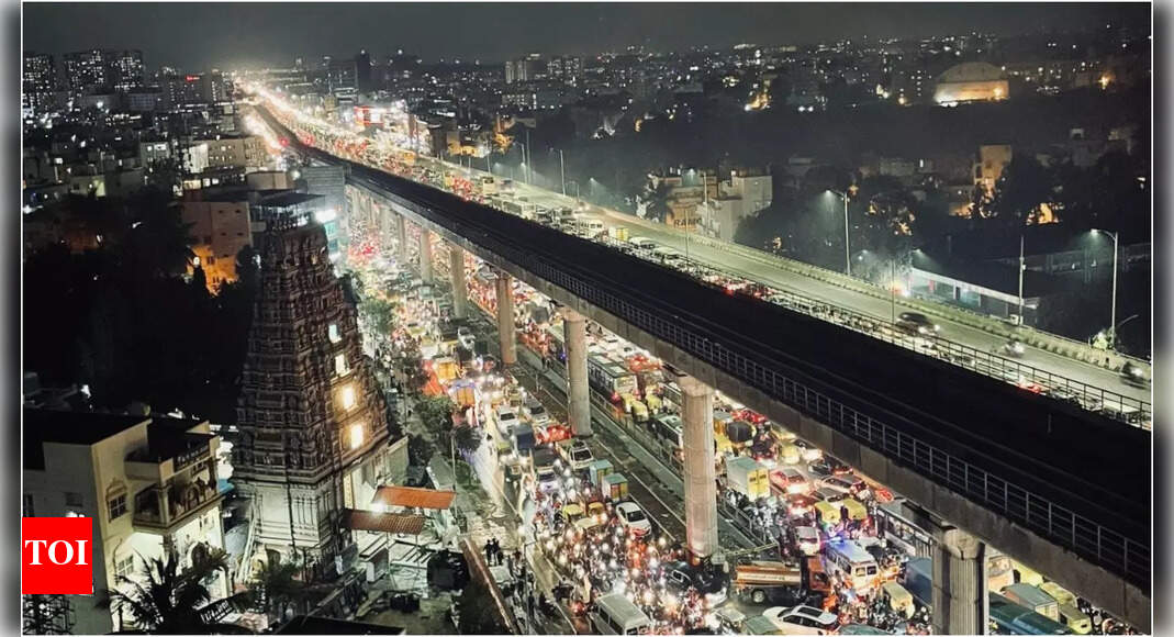 IT hub turns into traffic hub: Stuck in Bengaluru's jam for hours, commuters abandon cars to ...
