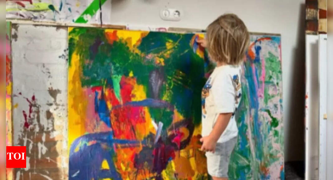 Meet Germany’s ‘mini-picasso’, 3-year-old Laurent Schwarz paints his ...