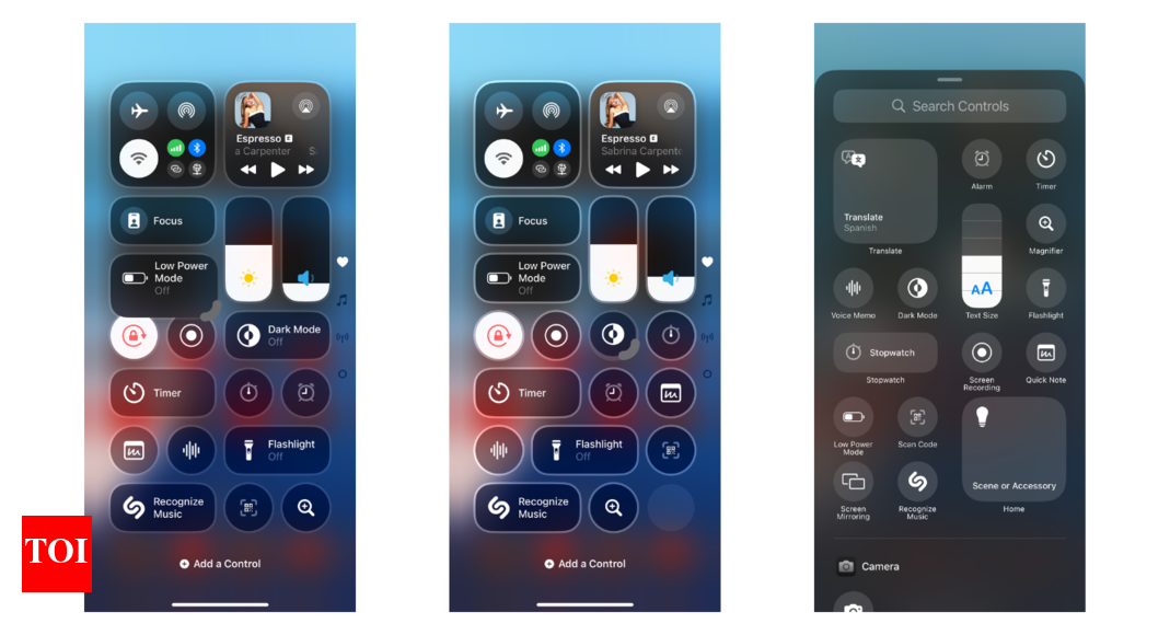 How to customise your iPhone's Control Center in iOS 18 - The Times of ...