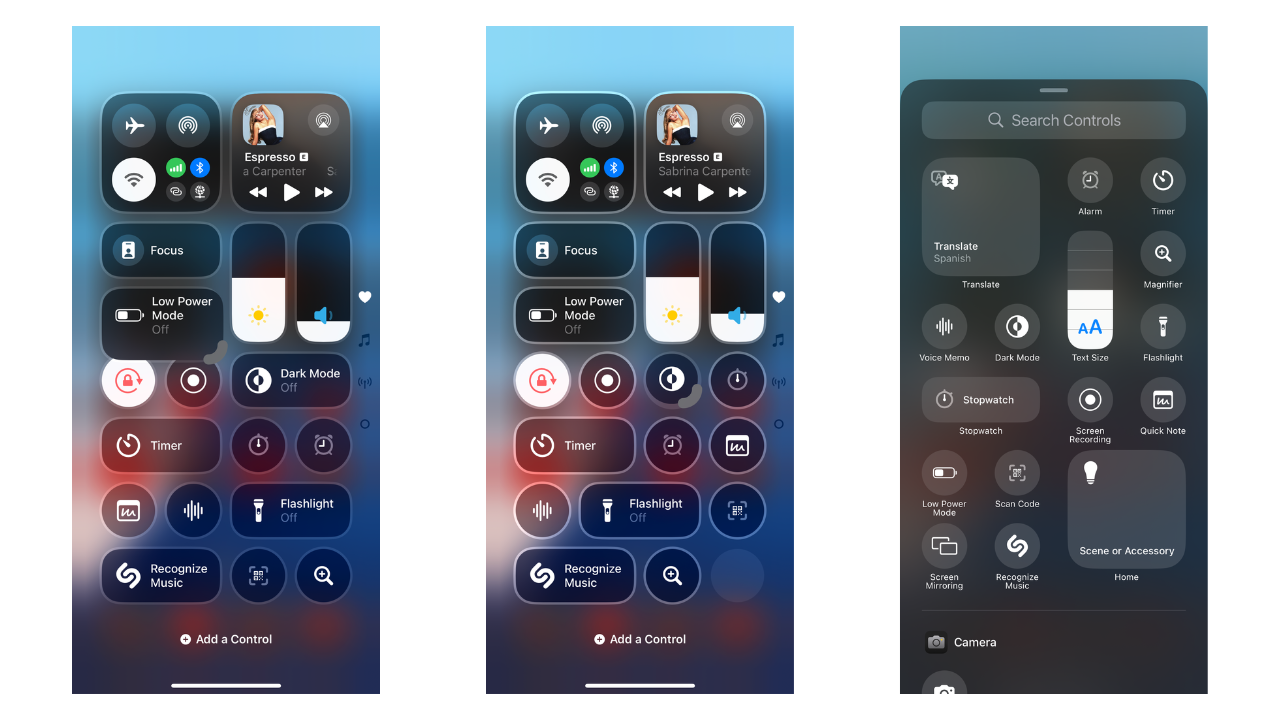 Iphone Screen Controls