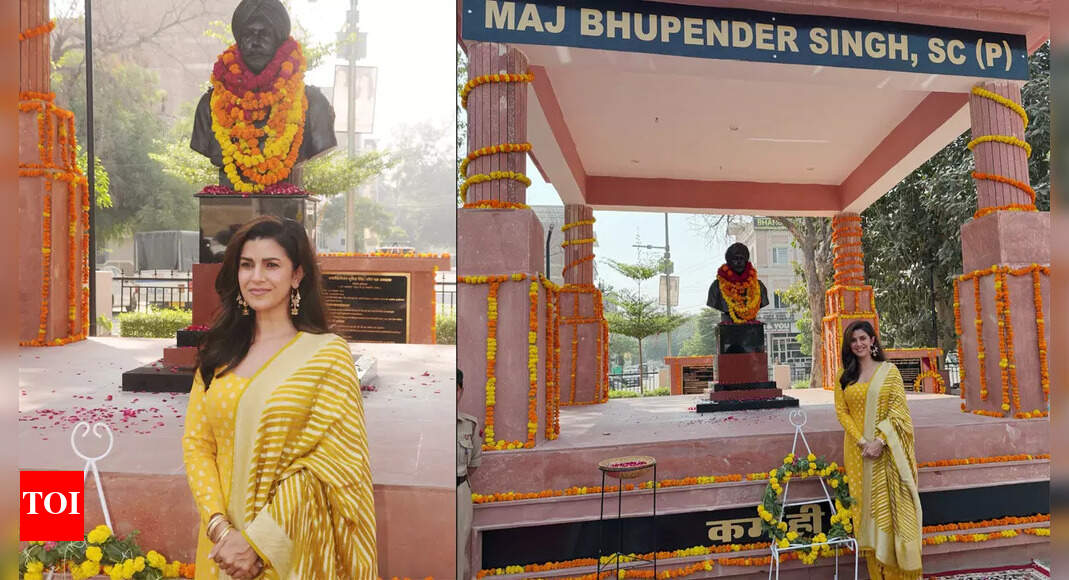 Nimrat Kaur unveils a war memorial dedicated to her father on the ...