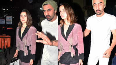 Alia Bhatt's velvet blazer is a 'blazing' success on family dinner ...