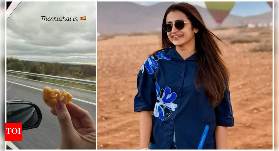 Trisha reaches Spain to shoot for Ajith Kumar's 'Good Bad Ugly' | Tamil ...