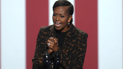 'His history as a ... ': Michelle Obama attacks Donald Trump at Kamala ...