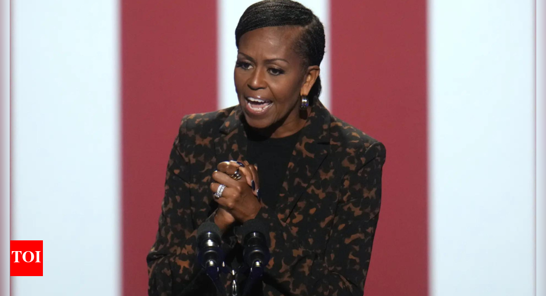 'His history as a ... ': Michelle Obama attacks Donald Trump at Kamala ...