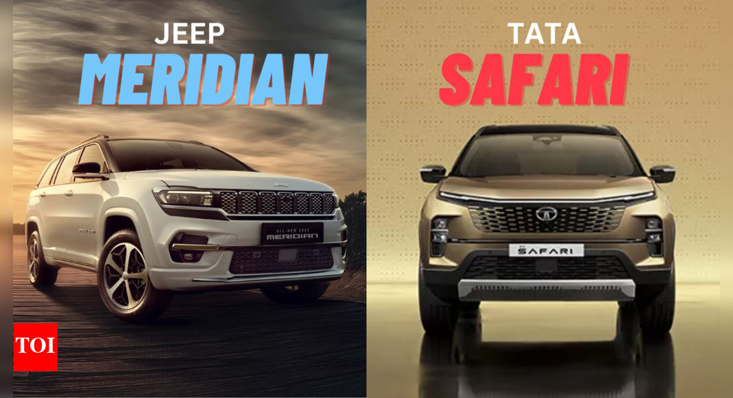 Jeep Meridian facelift vs Tata Safari: Price, variants, features, specs ...