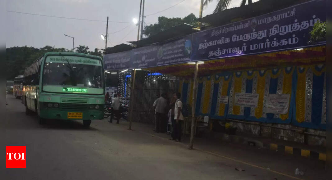 Trichy: Trichy Launches Temporary Bus Shelters for Diwali Travelers ...