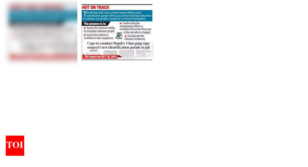 Key Developments in Bopdev Ghat Gang Rape Case: Identification Parade Held | Pune News - Times ...