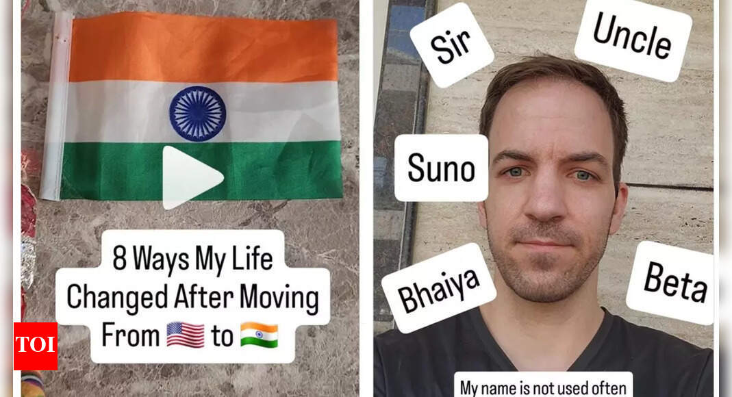 Watch: US man reveals 8 ways his life changed after moving to India in ...