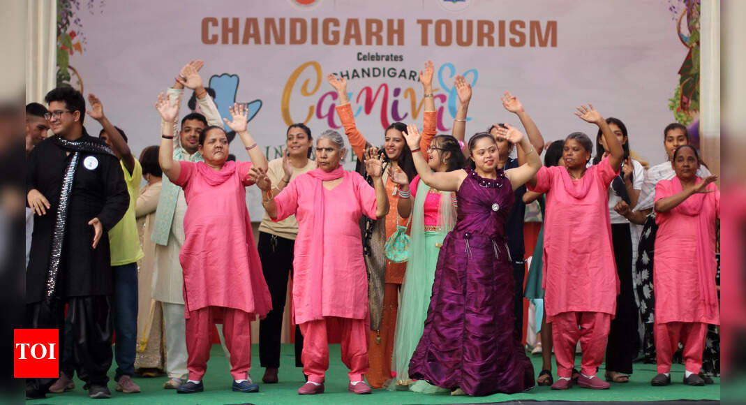 Specially-abled children walk the ramp with models to promote ...