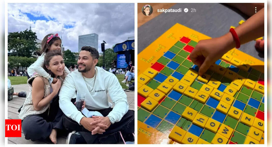 Soha Ali Khan shares a sneak peek into Inaaya's first scramble game ...