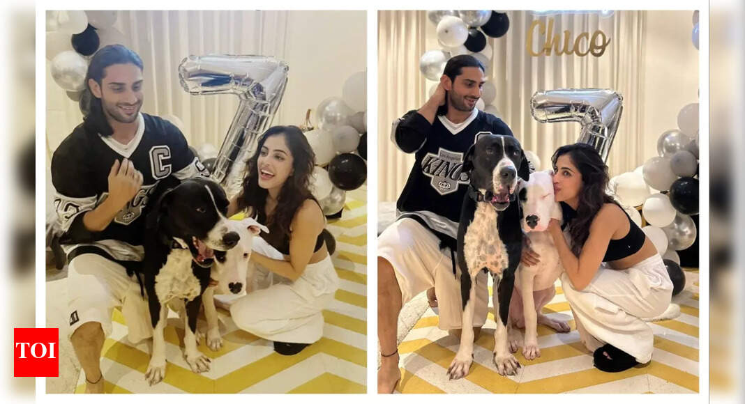 Paw-sitively peaceful: Prateik Patil Babbar and Priya Banerjee ...