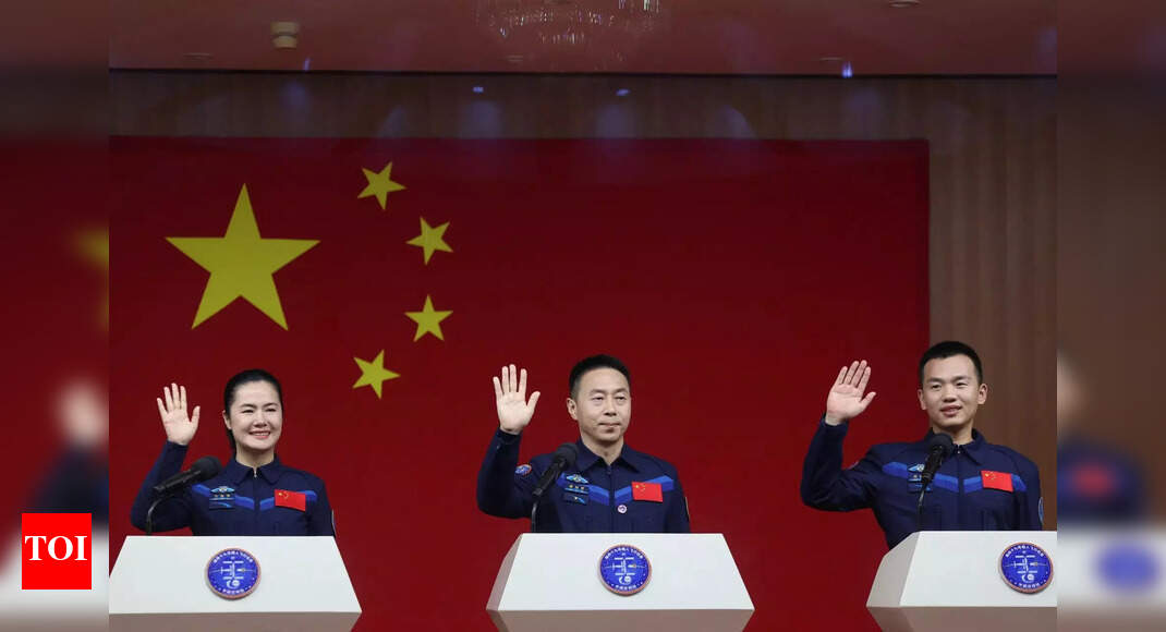 China says launch of crew to space station a 'success' - Times of India