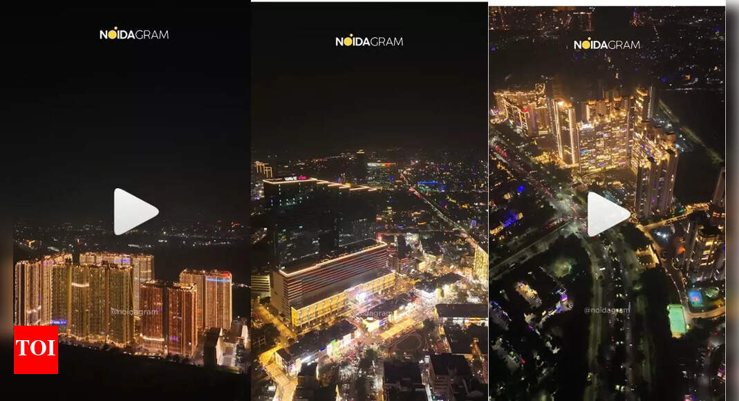 Diwali 2024: Noida’s dazzling Diwali lights go viral in a stunning ...