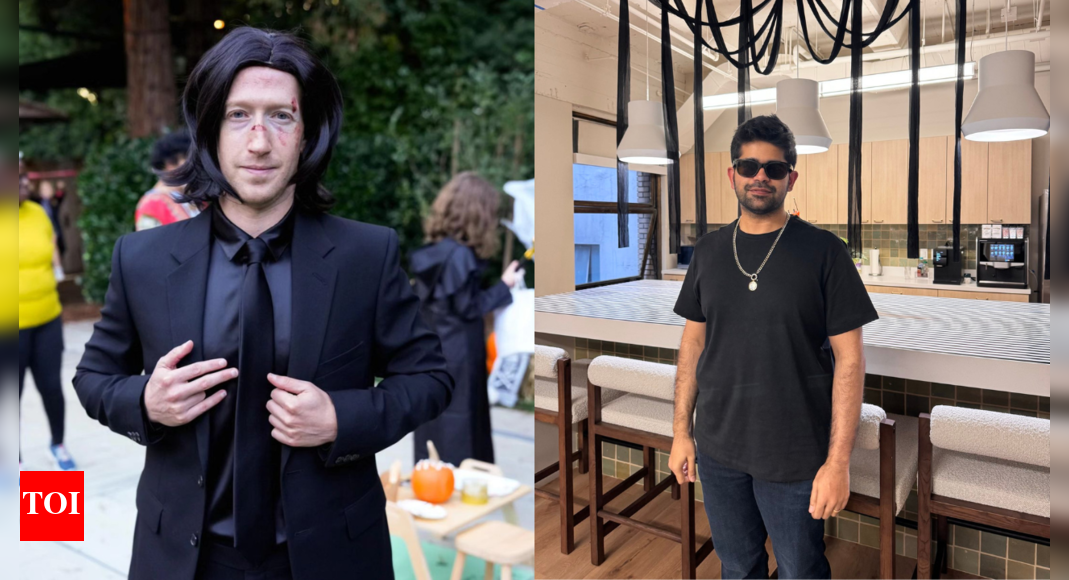 A Meta Halloween: Costumes of Facebook founder Mark Zuckerberg and ...