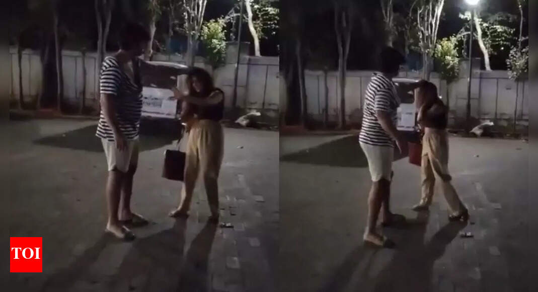 Viral video: Man slaps female friend at housing society in Noida ...