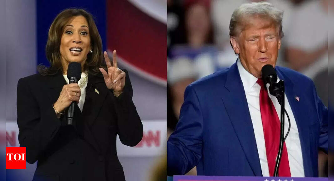 Power in the shoulders: How padded blazers defined Trump and Harris in ...