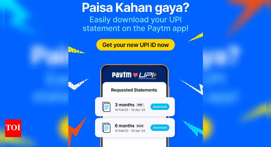 Paytm launches UPI statement download feature: How it works - The Times ...