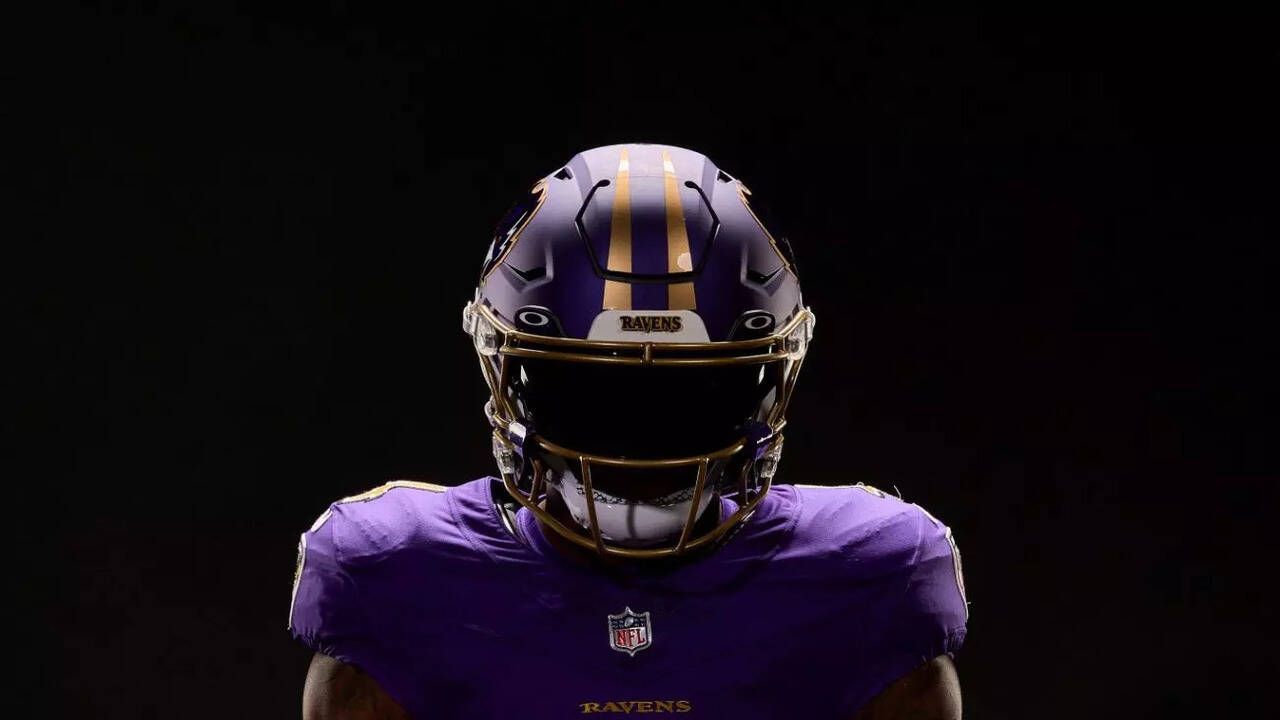 Ravens Purple Helmet Logo