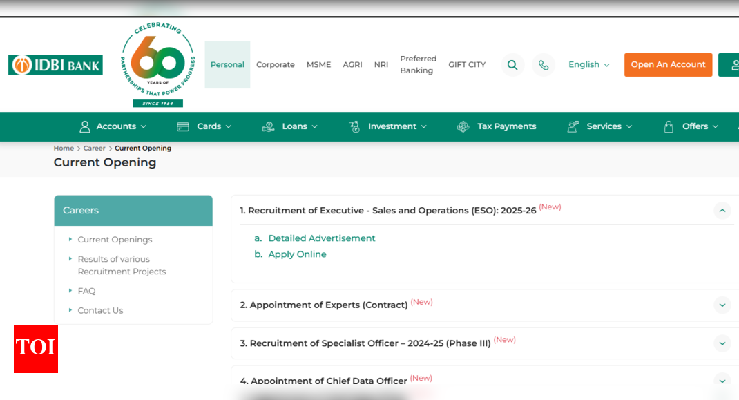 IDBI ESO 2024 Registration Begins at idbibank.in: Direct Link to Apply ...