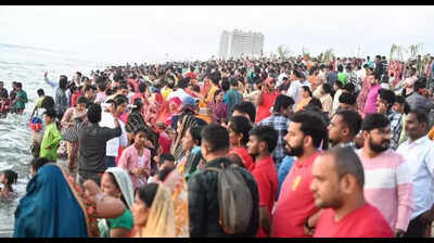 Chhath Puja Celebrations at Marina Beach: A Vibrant Display of ...
