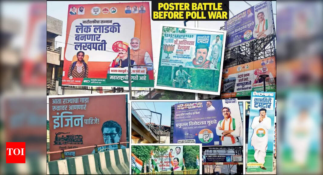 Traditional Hoardings Outshine Digital Campaigns in Nagpur Elections ...
