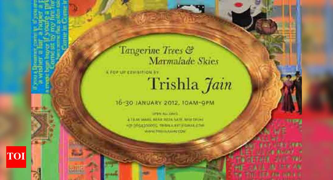 Trishla Jain’s art exhibition in the capital - Times of India