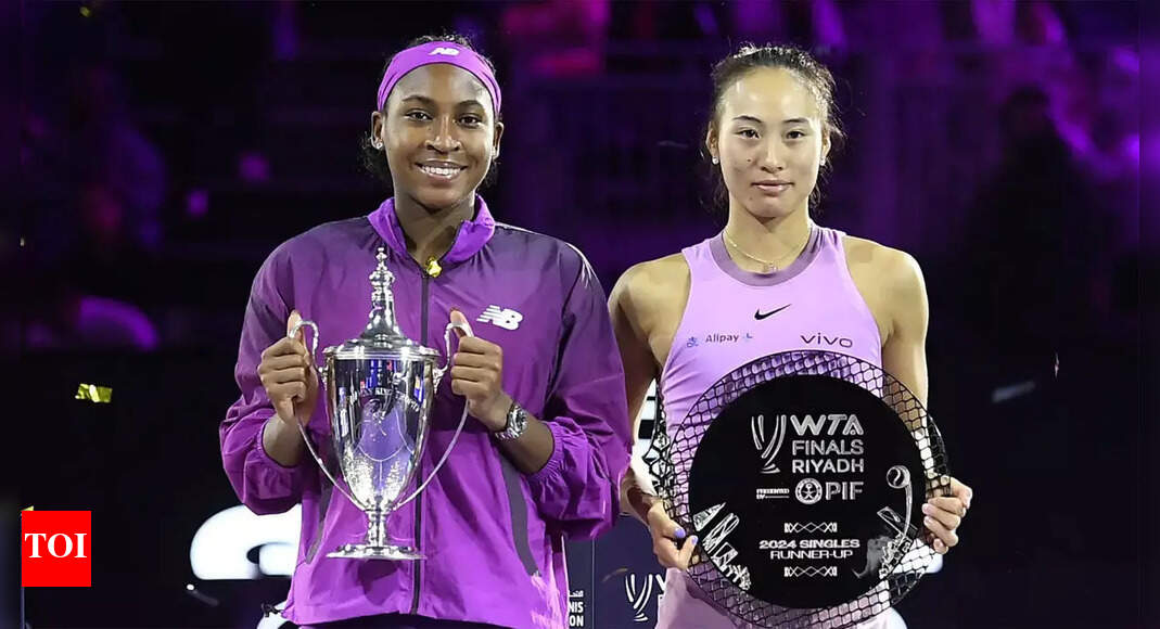 Coco Gauff fights back to beat Zheng Qinwen for WTA Finals title | Tennis News - The Times of India