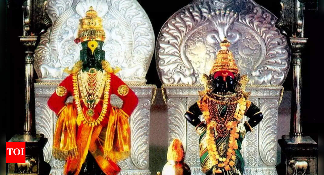Kartiki Ekadashi celebrations at Pandharpur: Vitthala and Rukmini Mata ...