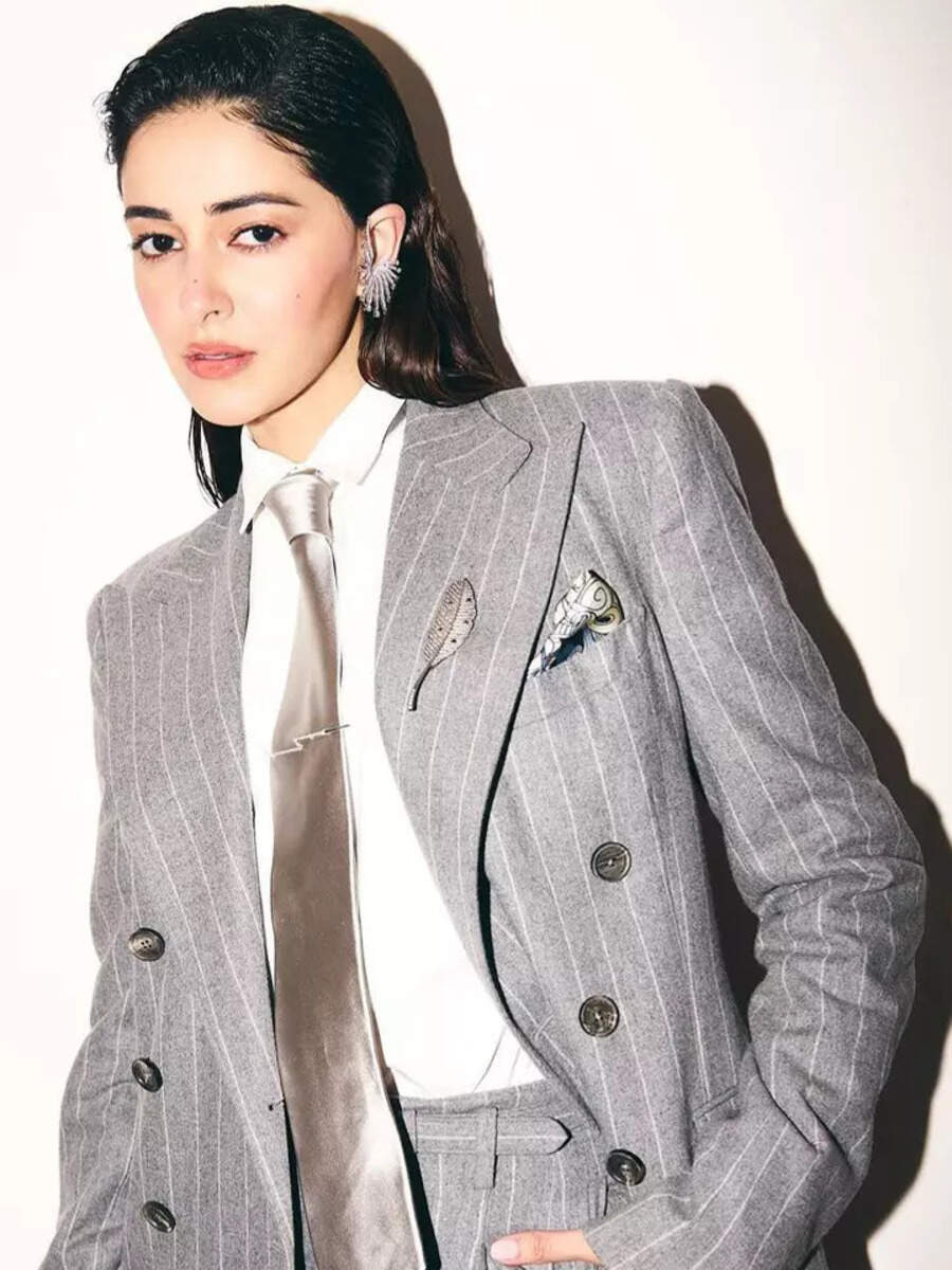 Ananya Panday redefines chic with her blazer charm | Times of India