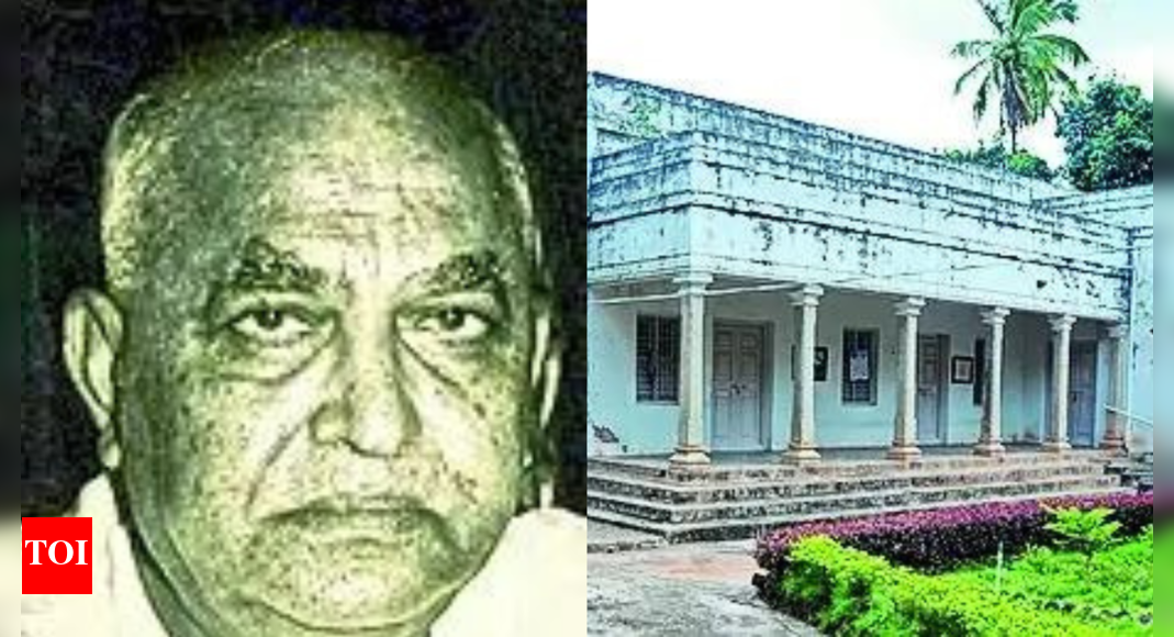 Karnataka govt set to buy late ex-CM Siddavanahalli Nijalingappa's house for Rs 4 crore ...