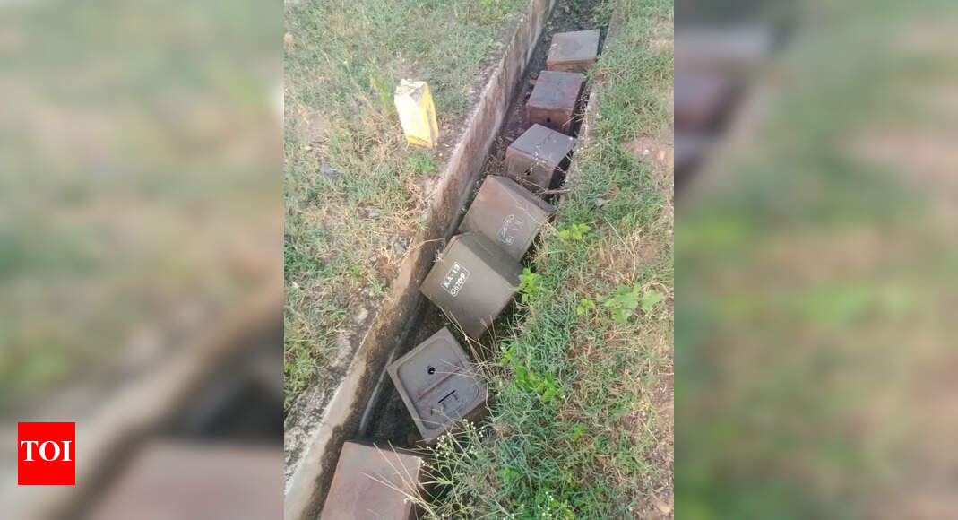 Shocking Discovery: Damaged Ballot Boxes Found in Haveri Drain ...