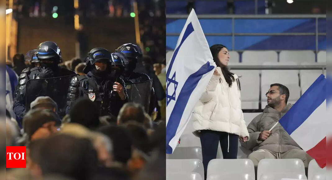 Watch: National anthem booed, scuffles break out at France vs Israel ...