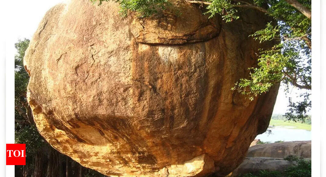 What lies beneath THIS fort's egg shaped rock - Times of India