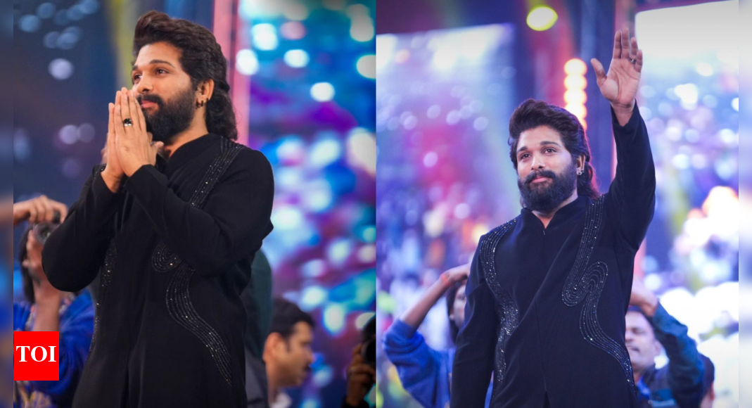 Allu Arjun thanks fans at 'Pushpa 2' trailer launch event as their love made Pushpa bow ...