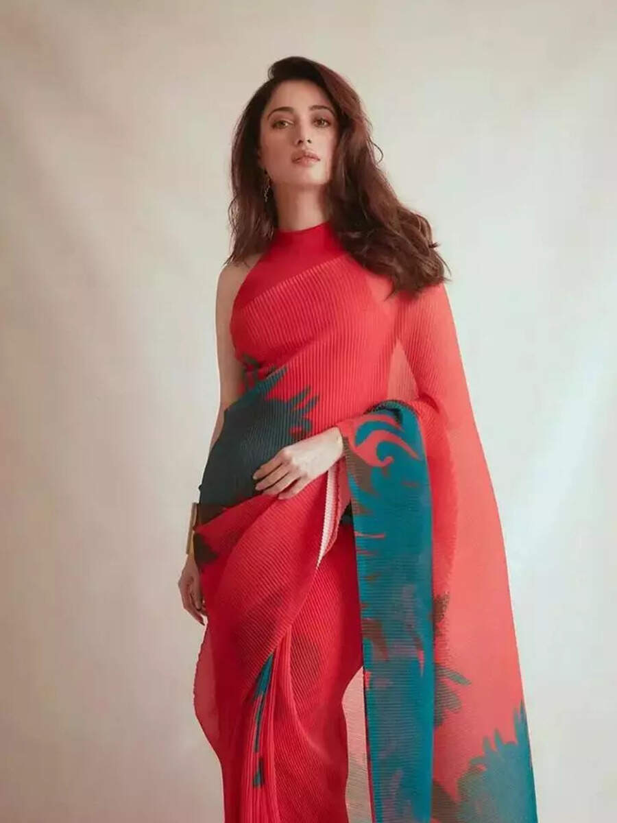 Tamannaah Bhatia showcases elegance in stunning sarees | Times of India