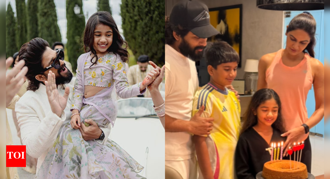 Allu Arjun calls daughter Arha the "Cutest Joy" as she celebrates her ...