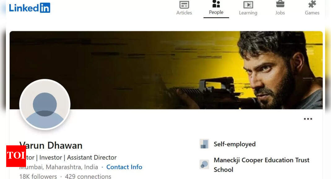 “Chalo LinkedIn par bhi debut ho gaya!”: Varun Dhawan joins LinkedIn, exploring new frontiers ...