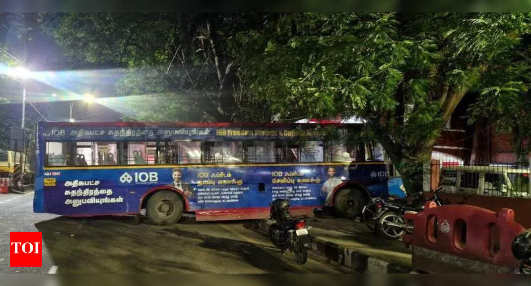 Drunken MTC Mechanic Crashes Bus into Adyar Police Station Wall ...