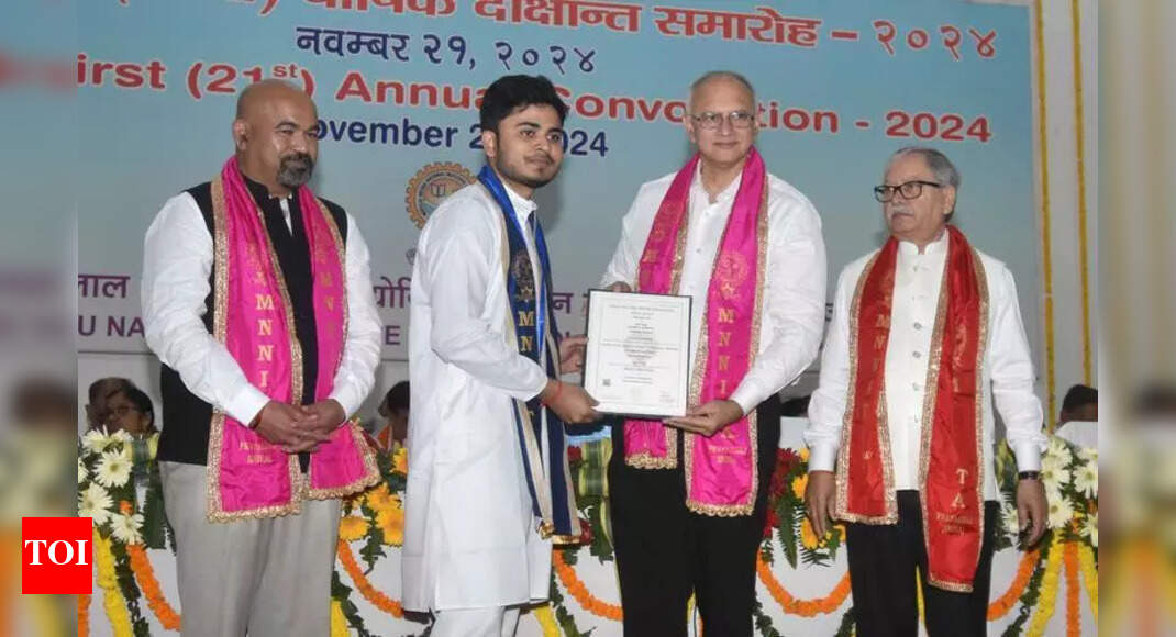 Record 1,059 Degrees Awarded at MNNIT's 21st Convocation Ceremony ...